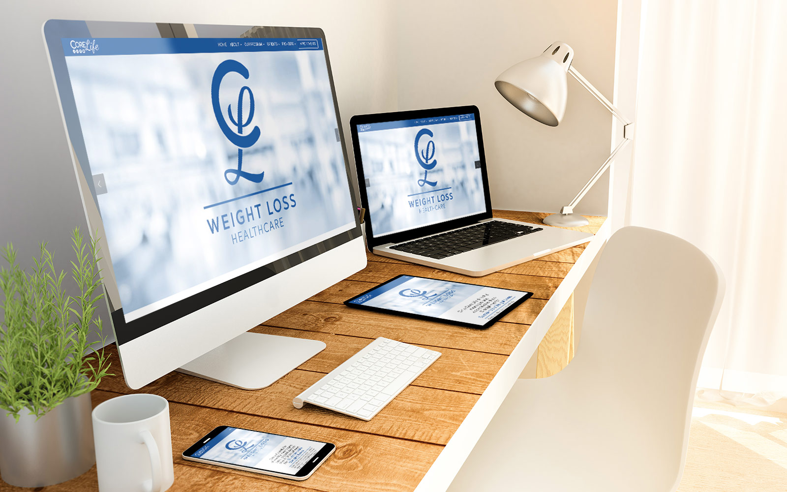 Project Profile: CoreLife Weight Loss Healthcare - Wordpress Web Design ...